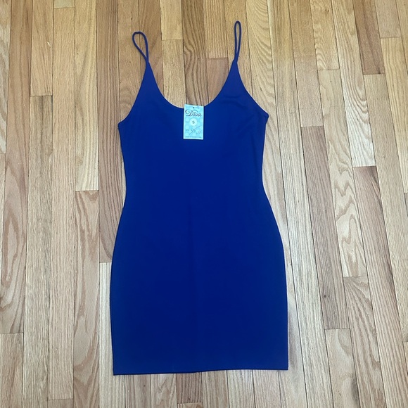 iris | Dresses | Iris Blue Midi Dress | Poshmark